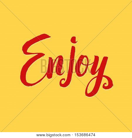 Enjoy. Yellow Vector & Photo (Free Trial) | Bigstock
