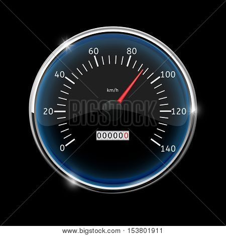 Speedometer. Round Vector & Photo (Free Trial) | Bigstock