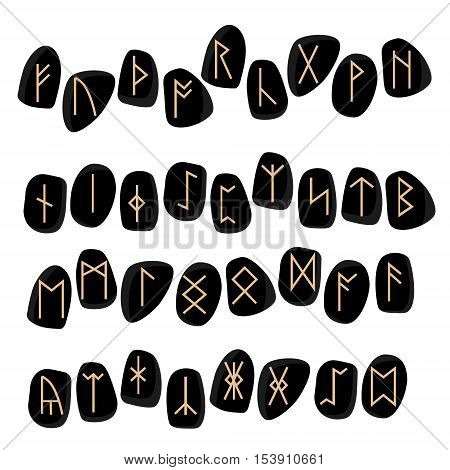 Futhark Alphabet Vector & Photo (Free Trial) | Bigstock