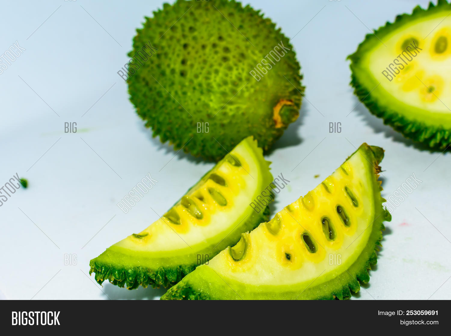 Green Fruit With Spines