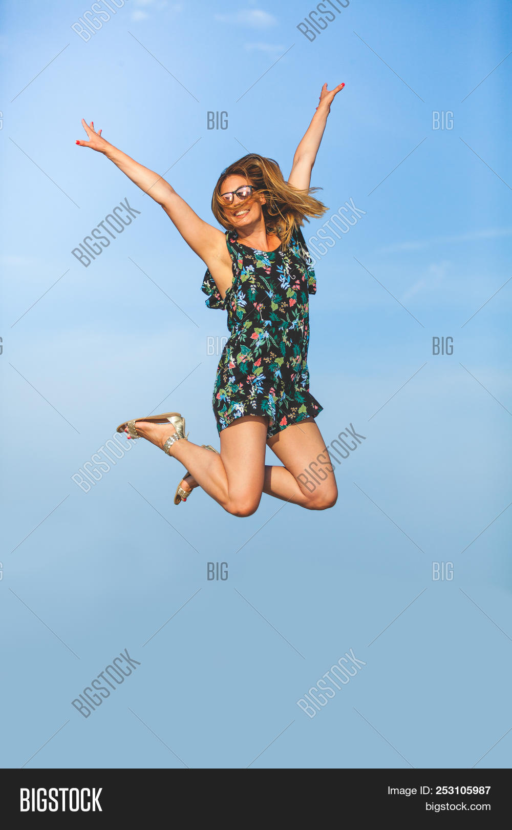 Leap Happiness. Joyful Image & Photo (Free Trial) | Bigstock