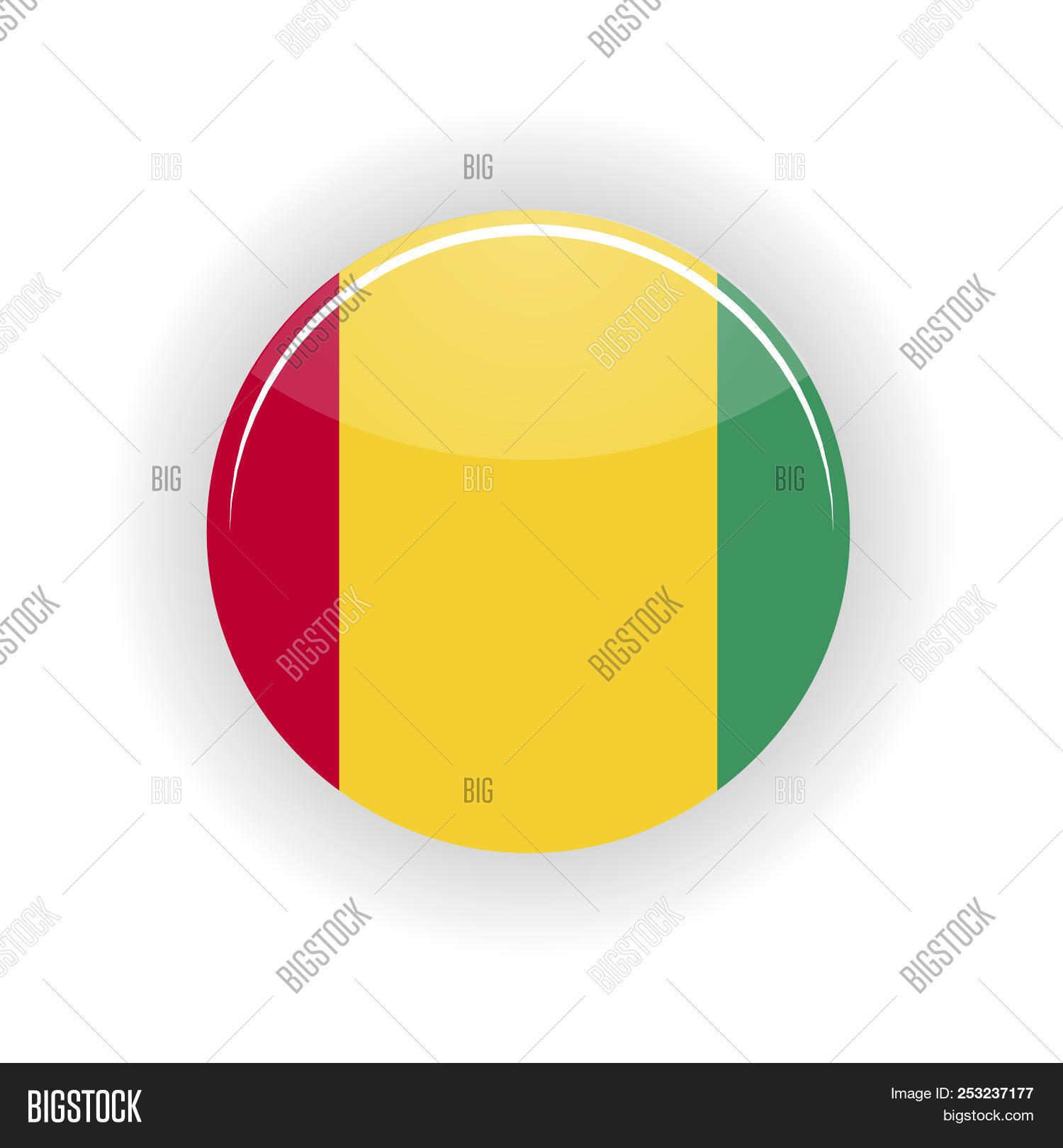 Guinea Icon Circle Image & Photo (Free Trial) | Bigstock