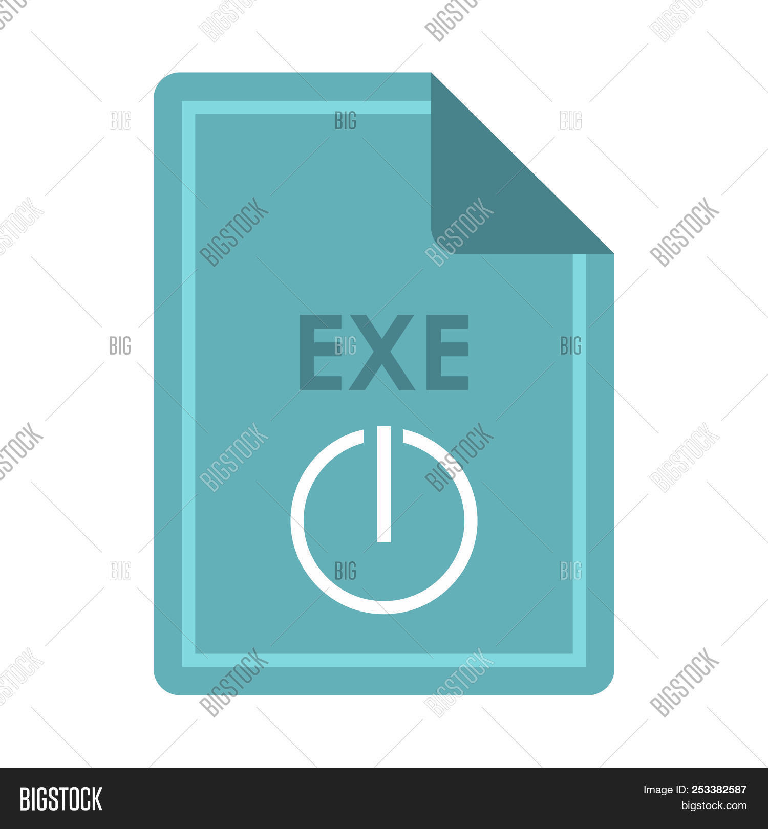 File Exe Icon Flat Image & Photo (Free Trial) | Bigstock