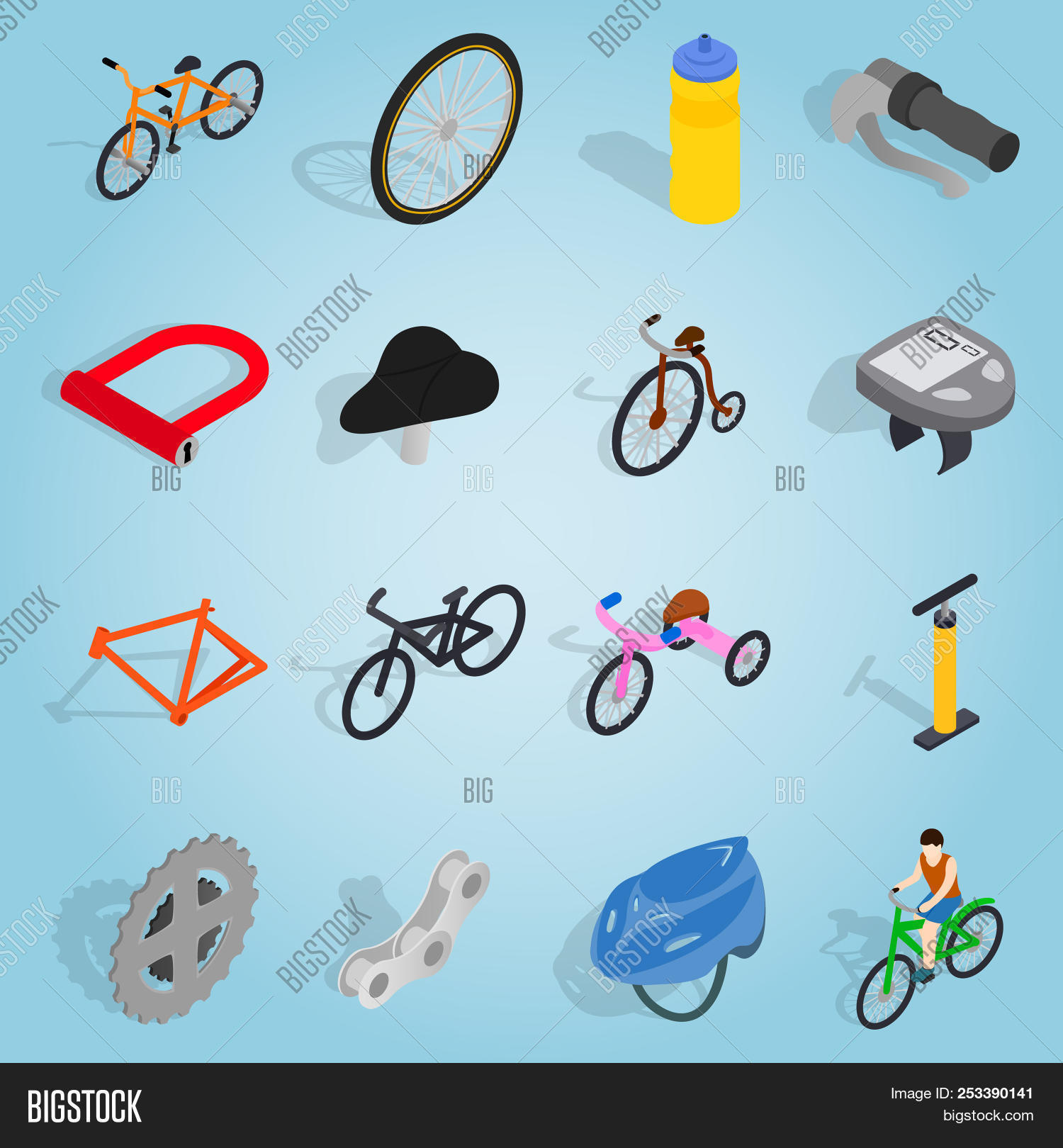 Isometric Bicycle Image & Photo (Free Trial) | Bigstock