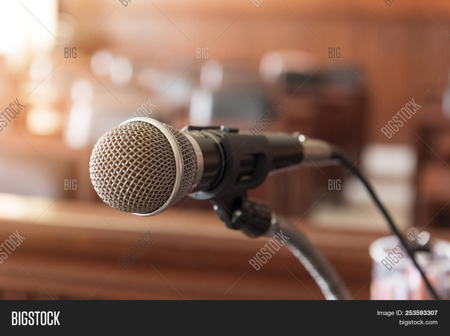 Microphone,table Chair Image & Photo (Free Trial) | Bigstock