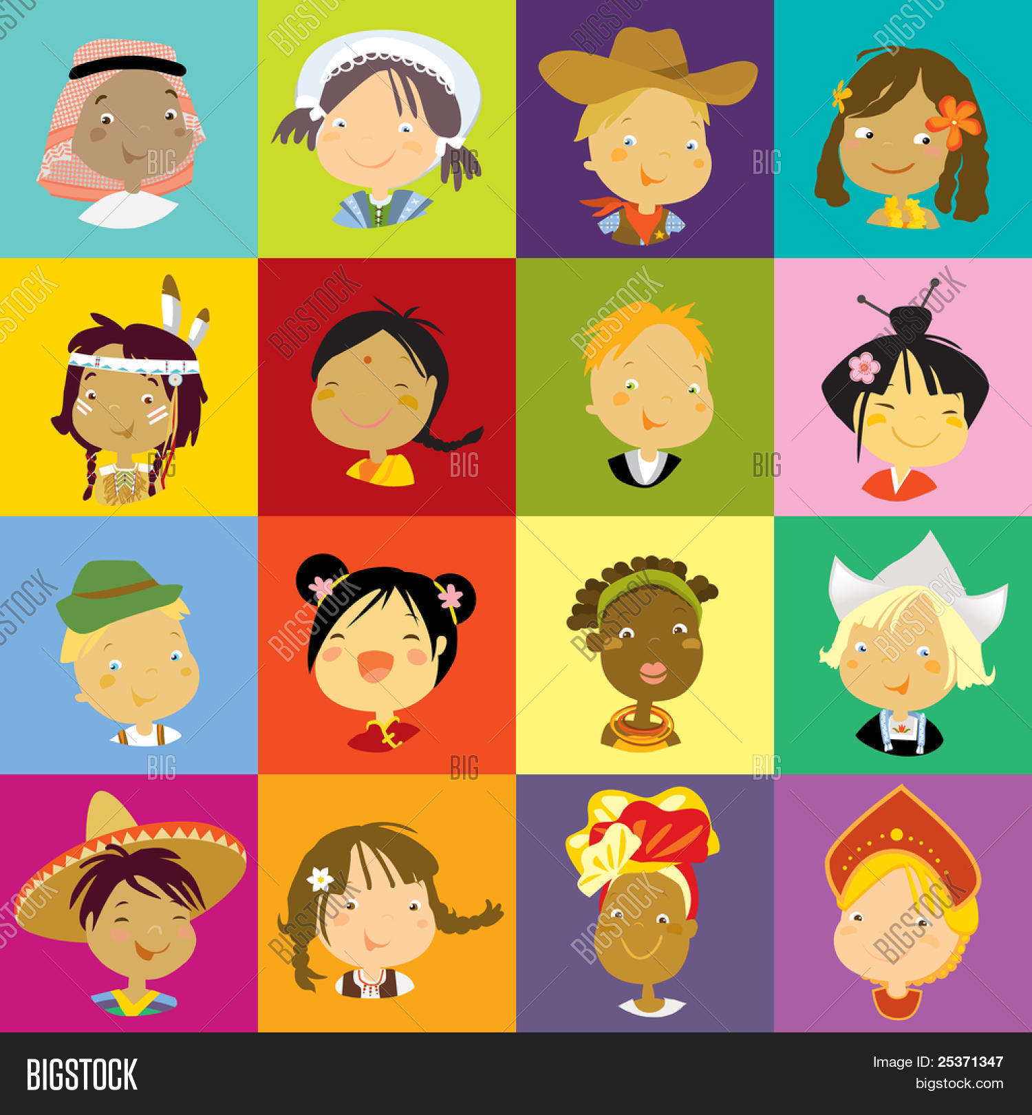 Multicultural Vector & Photo (Free Trial) | Bigstock