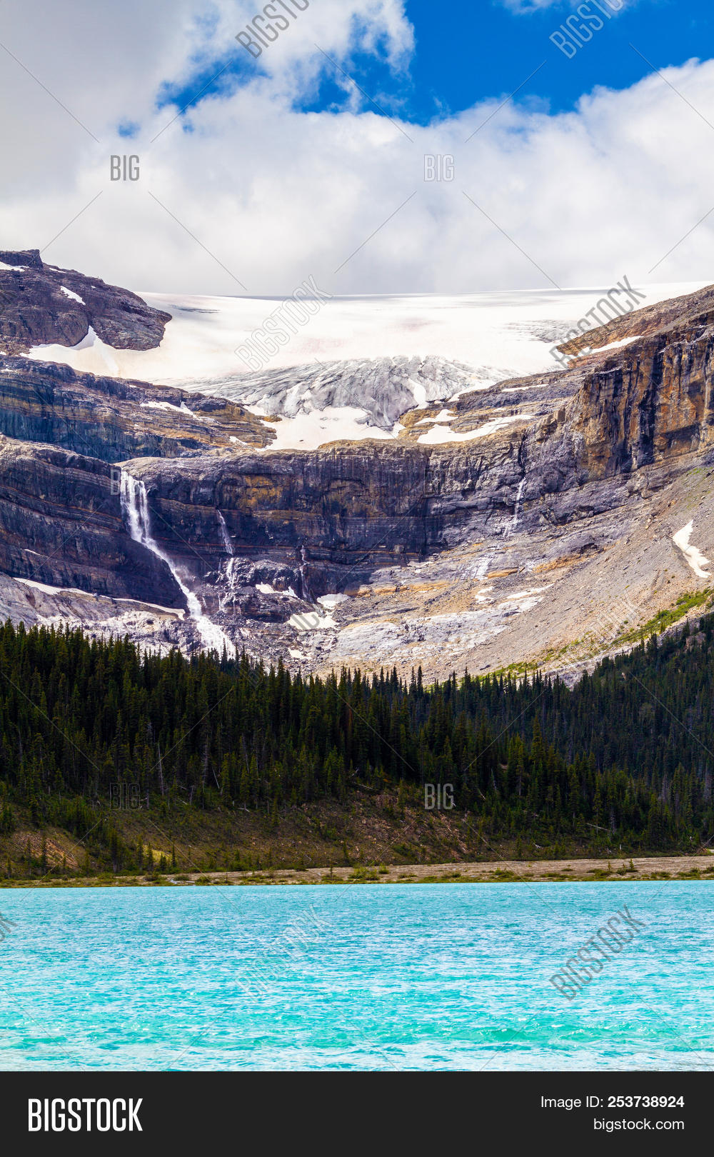 Bow Glacier Waterfall Image & Photo (Free Trial) | Bigstock