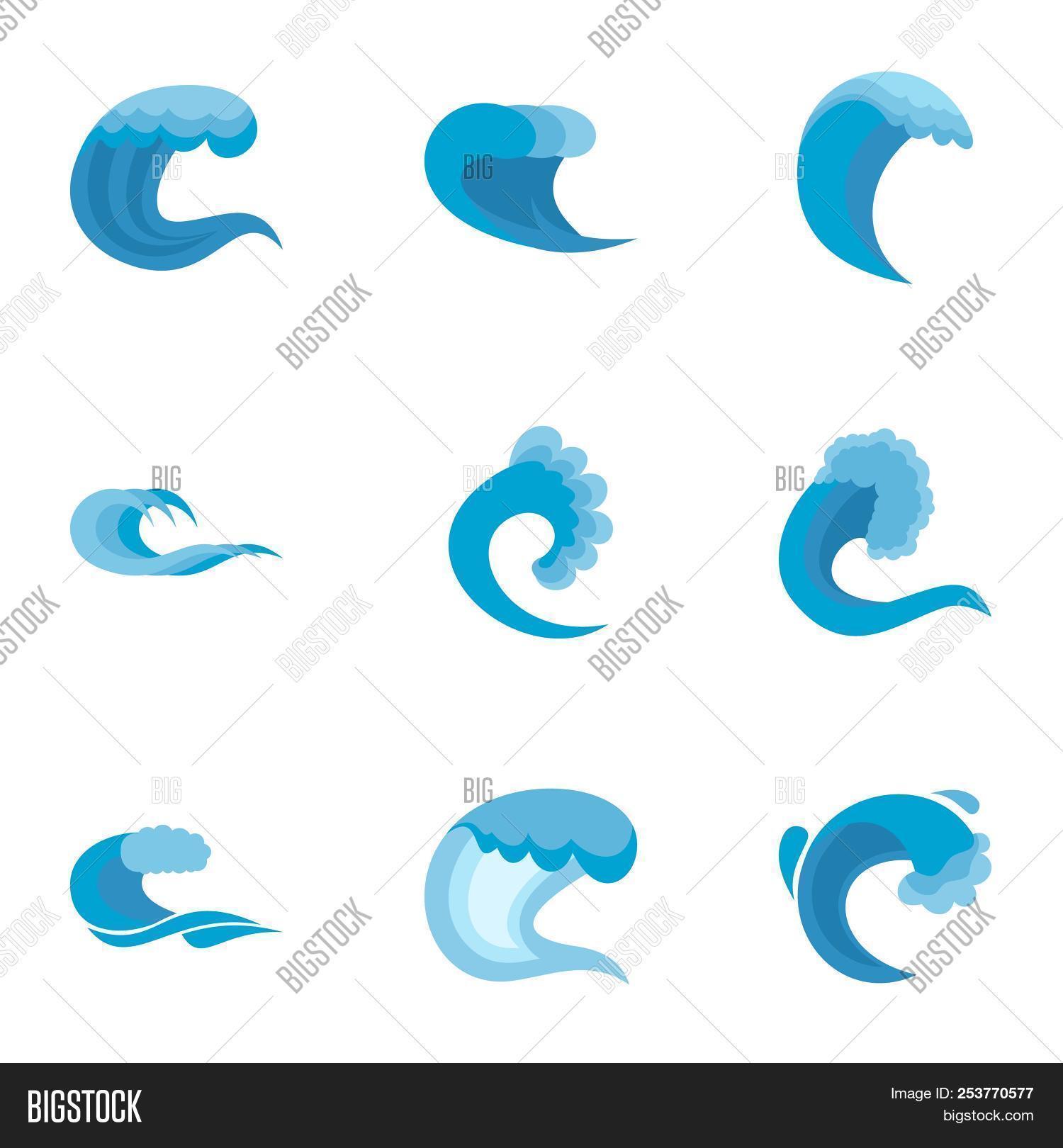 Wavelength Icons Set. Image & Photo (Free Trial) | Bigstock