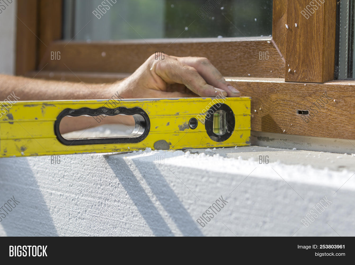 Worker Hand Level Image & Photo (Free Trial) | Bigstock