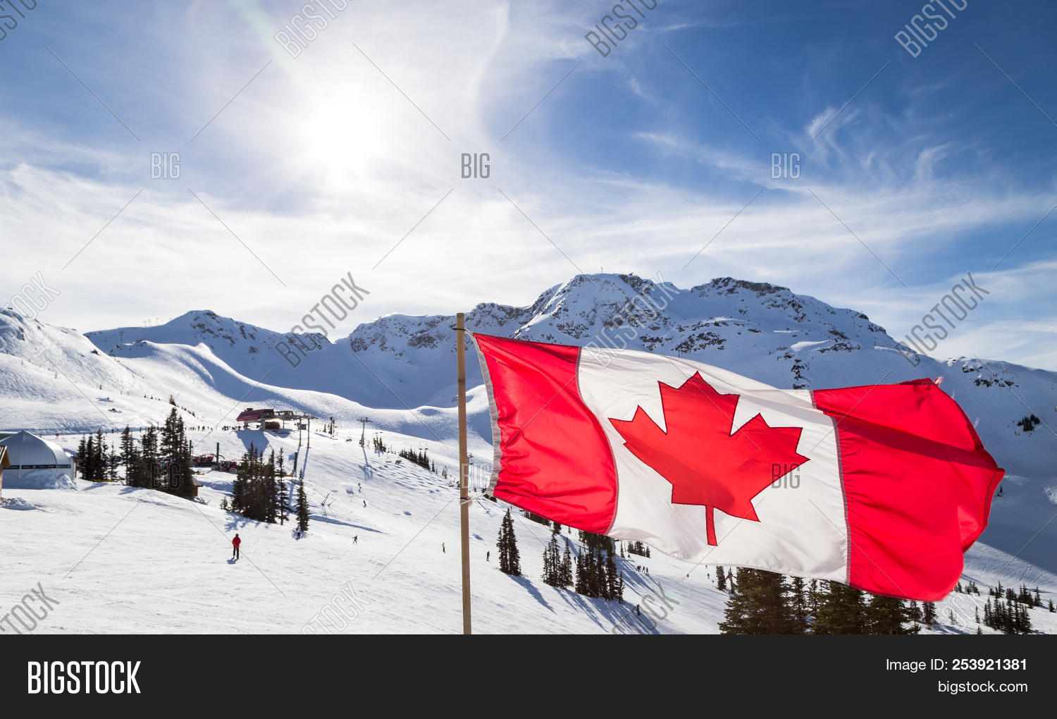 Canadian Flag Flying Image & Photo (Free Trial) | Bigstock