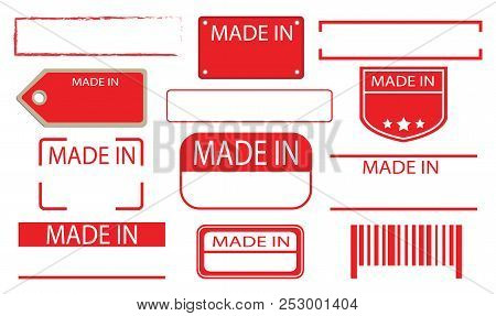 Blank Made Label Vector & Photo (Free Trial) | Bigstock