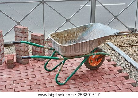 Wheelbarrow One Wheel Image & Photo (Free Trial) | Bigstock