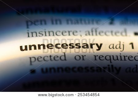 Unnecessary Word Image & Photo (Free Trial) | Bigstock
