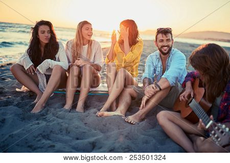 Party On Beach- Group Image & Photo (Free Trial) | Bigstock