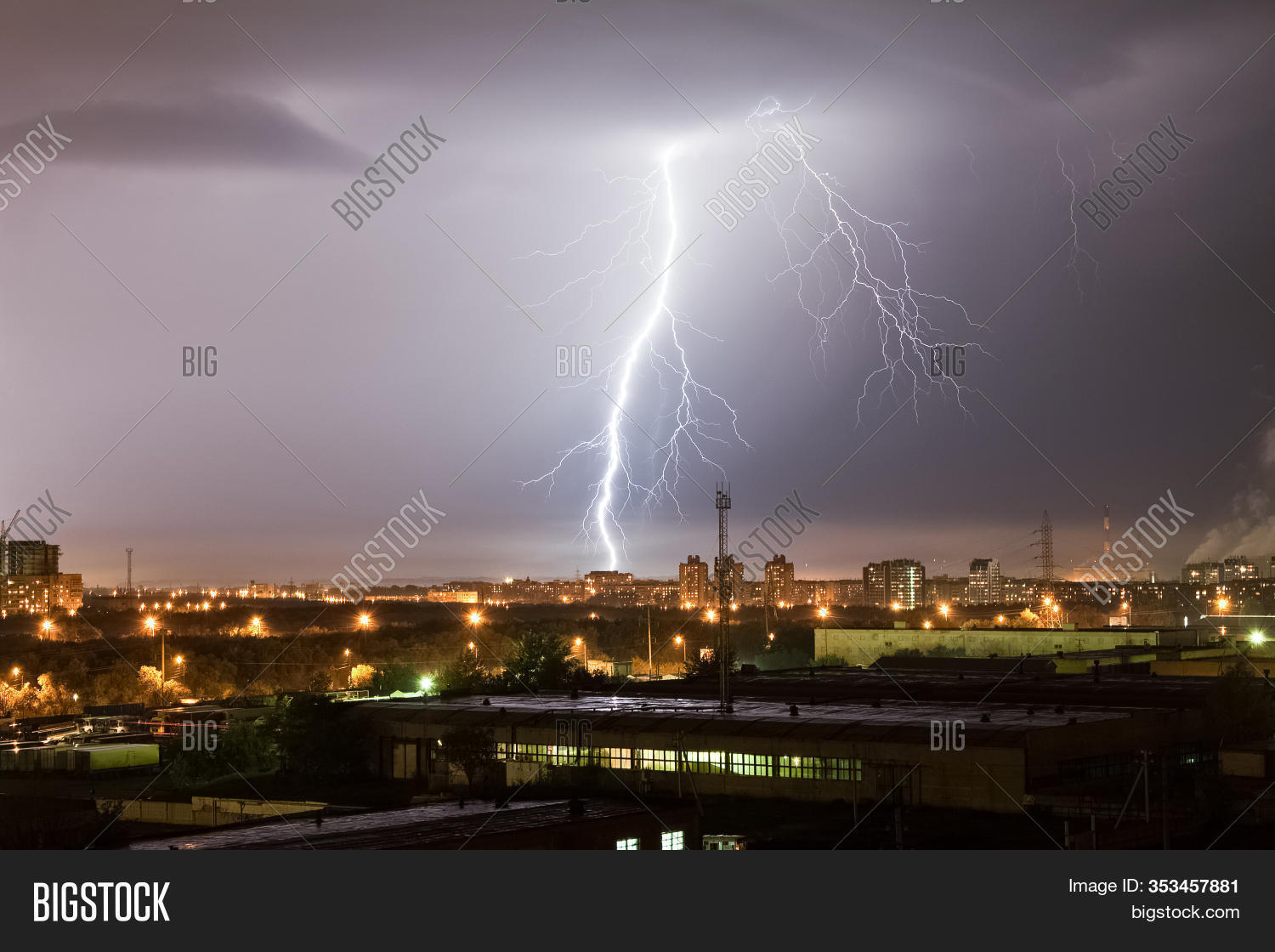 Powerful Lightning Image & Photo (Free Trial) | Bigstock