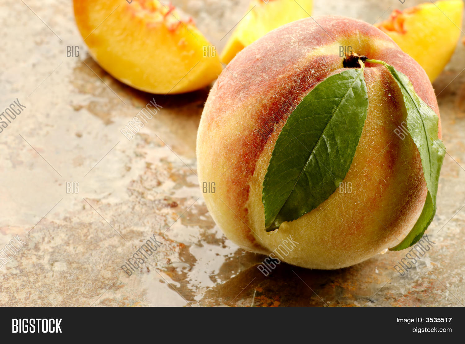 Fresh Picked Peach Image & Photo (Free Trial) | Bigstock