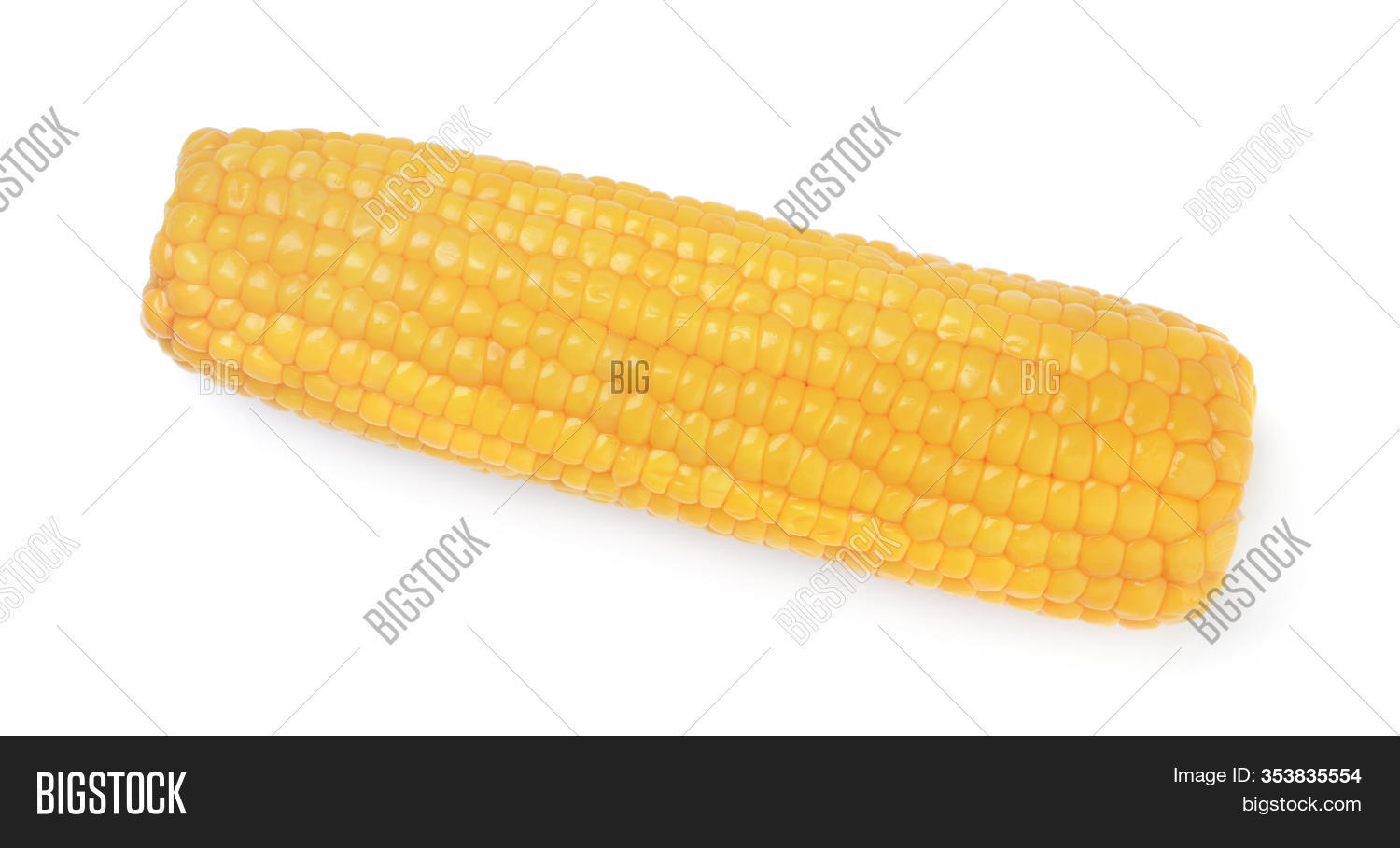 Single Ripe Corn Cob Image & Photo (Free Trial) | Bigstock