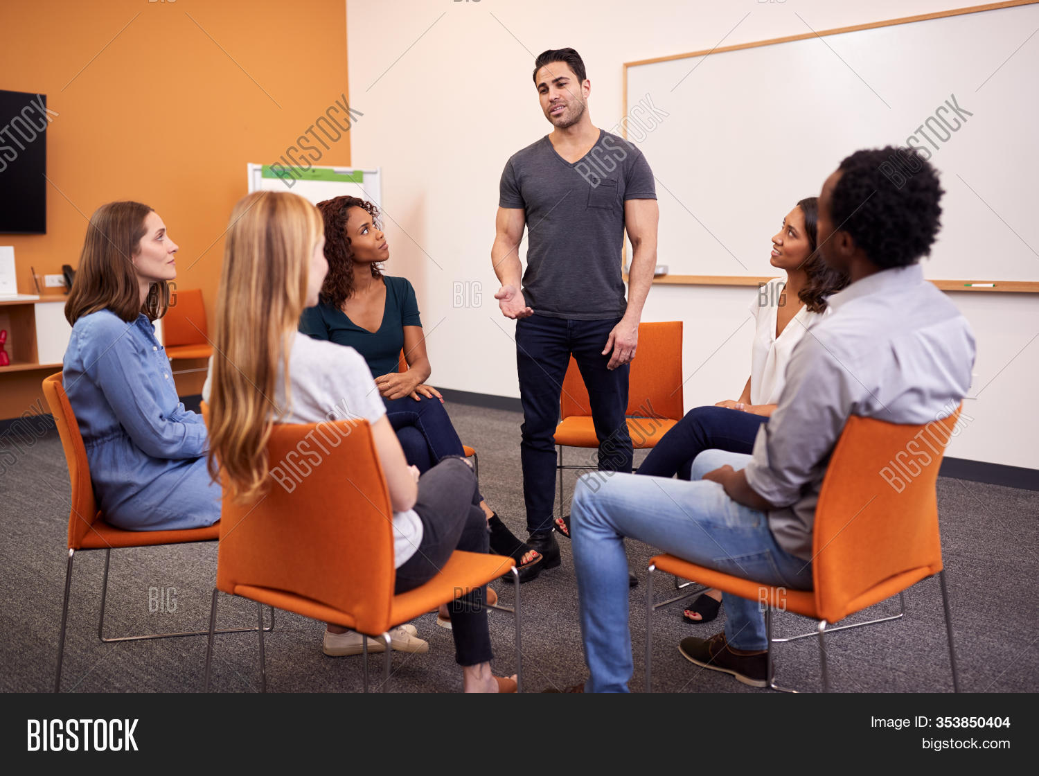 Man Standing Address Image & Photo (Free Trial) | Bigstock