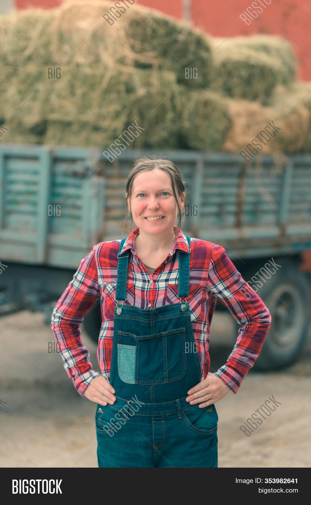 Female Farmer Posing Image & Photo (Free Trial) | Bigstock