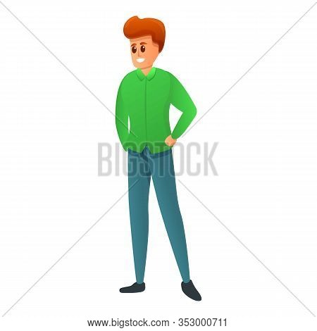 Happy Adolescent Icon Vector & Photo (Free Trial) | Bigstock