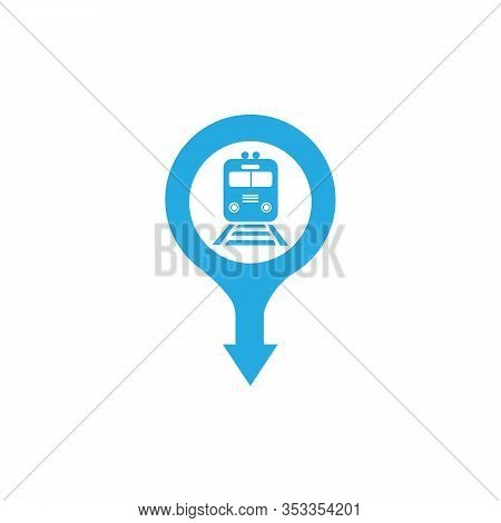 Train Station Map Pin Vector & Photo (Free Trial) | Bigstock