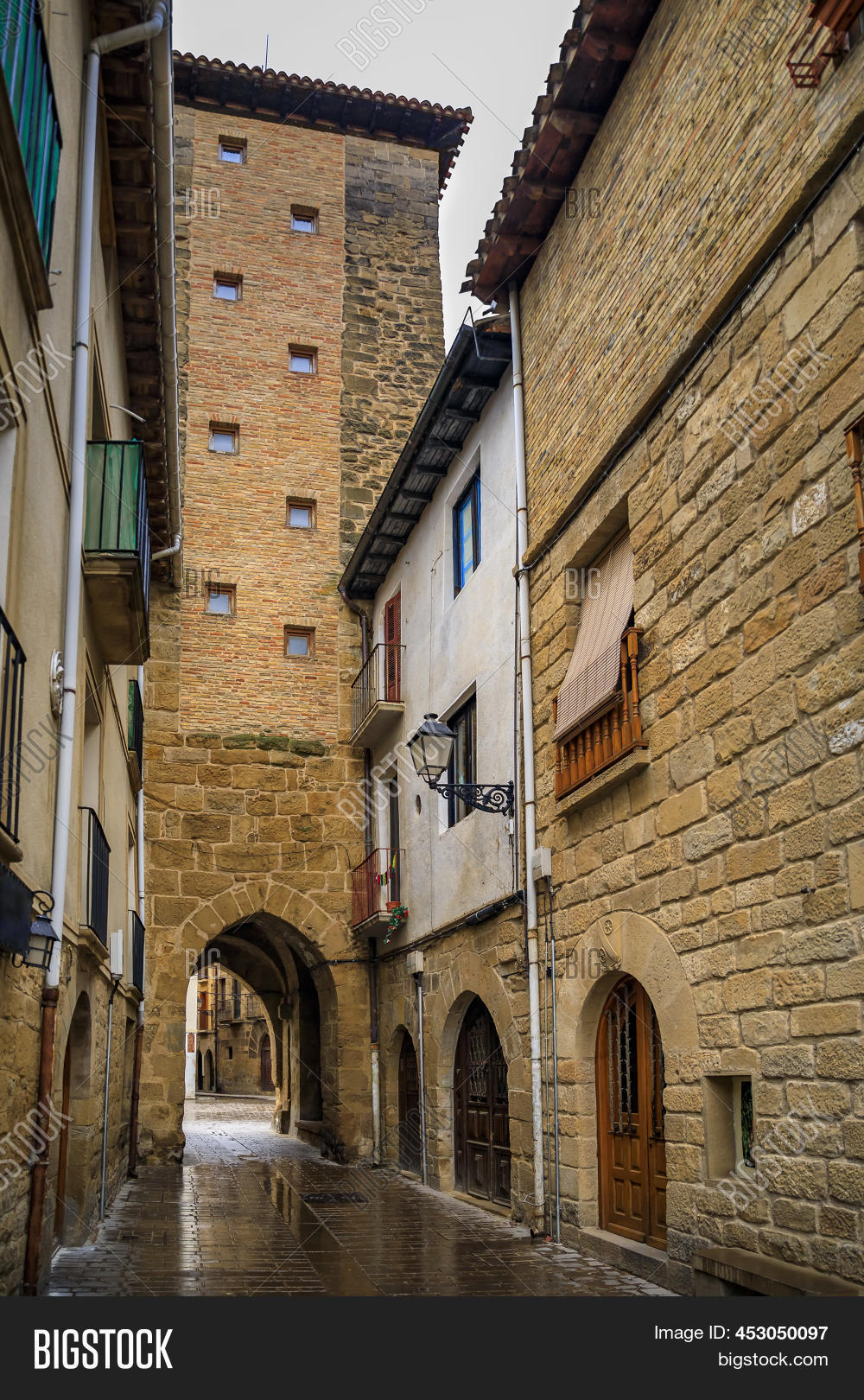 Medieval Stone Houses Image & Photo (Free Trial) | Bigstock