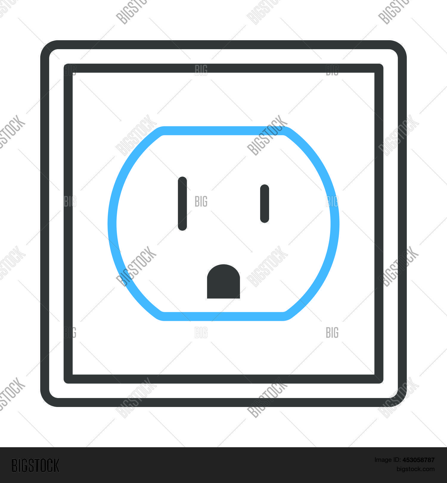 Electric Outlet Icon Vector & Photo (Free Trial) | Bigstock