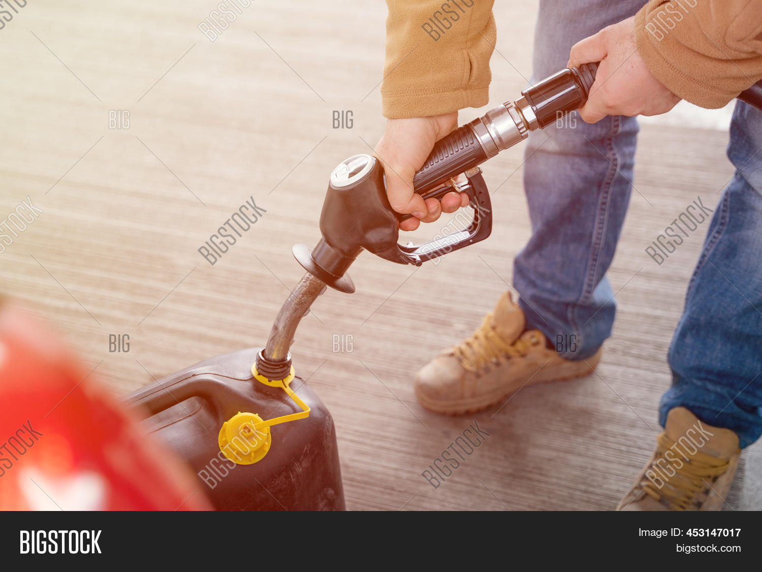 Filling Jerry Can Fuel Image & Photo (Free Trial) | Bigstock
