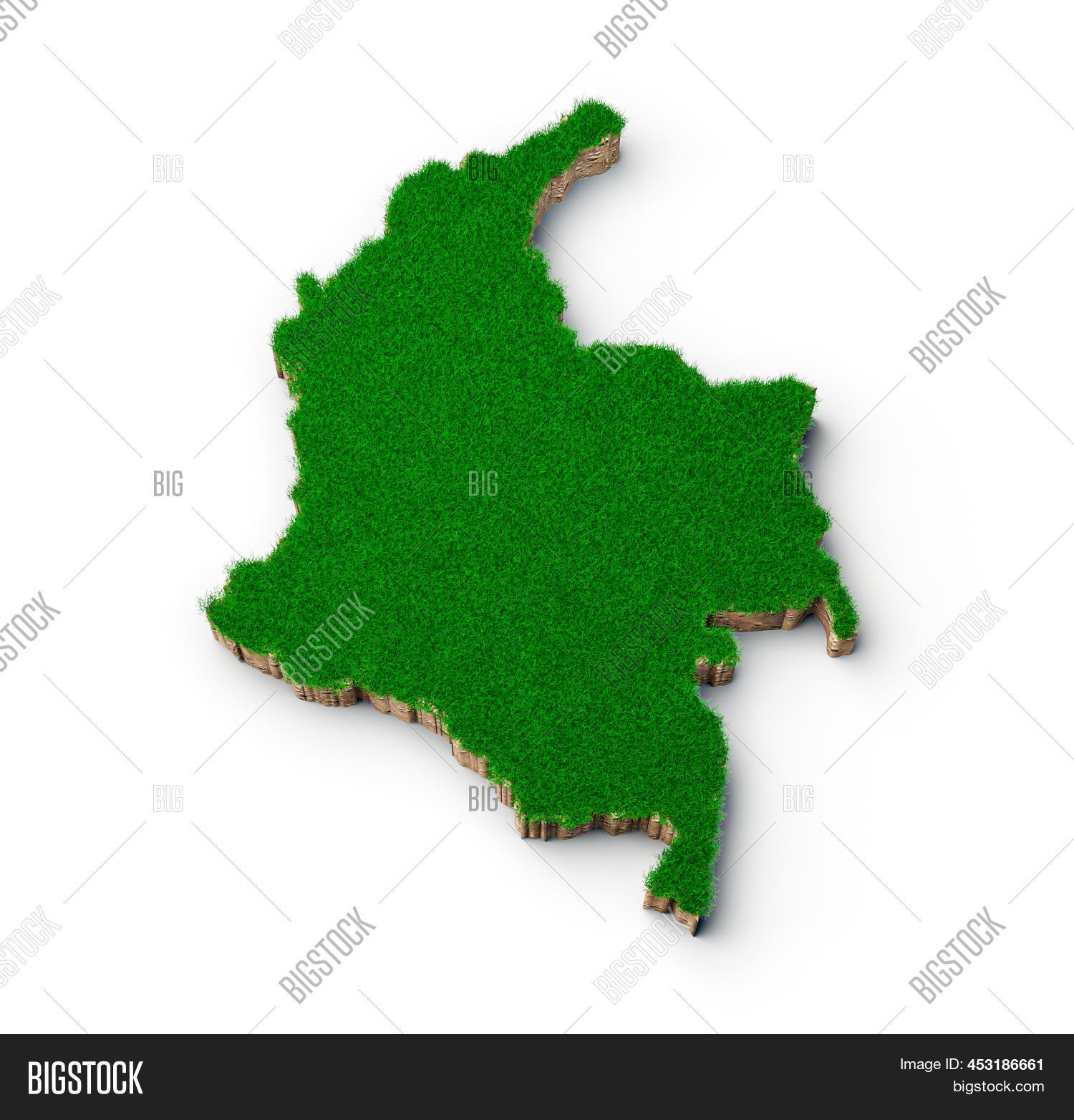 Colombia Map Soil Land Image & Photo (Free Trial) | Bigstock
