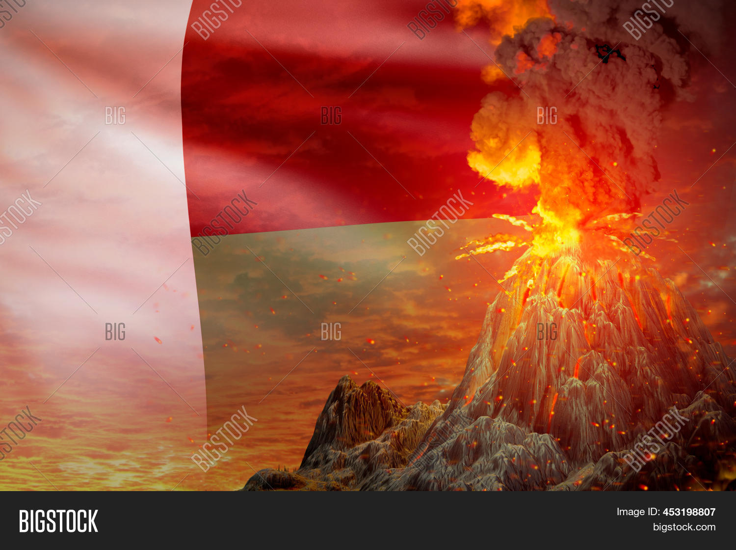 Big Volcano Eruption Image & Photo (Free Trial) | Bigstock