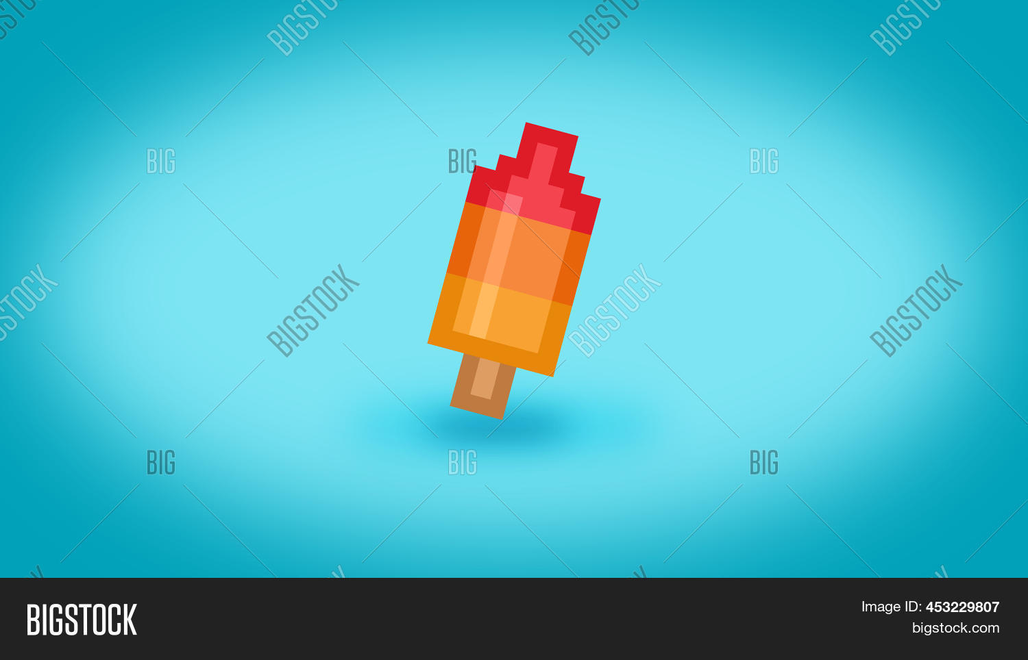 Pixel Raket Popsicle Image & Photo (Free Trial) | Bigstock