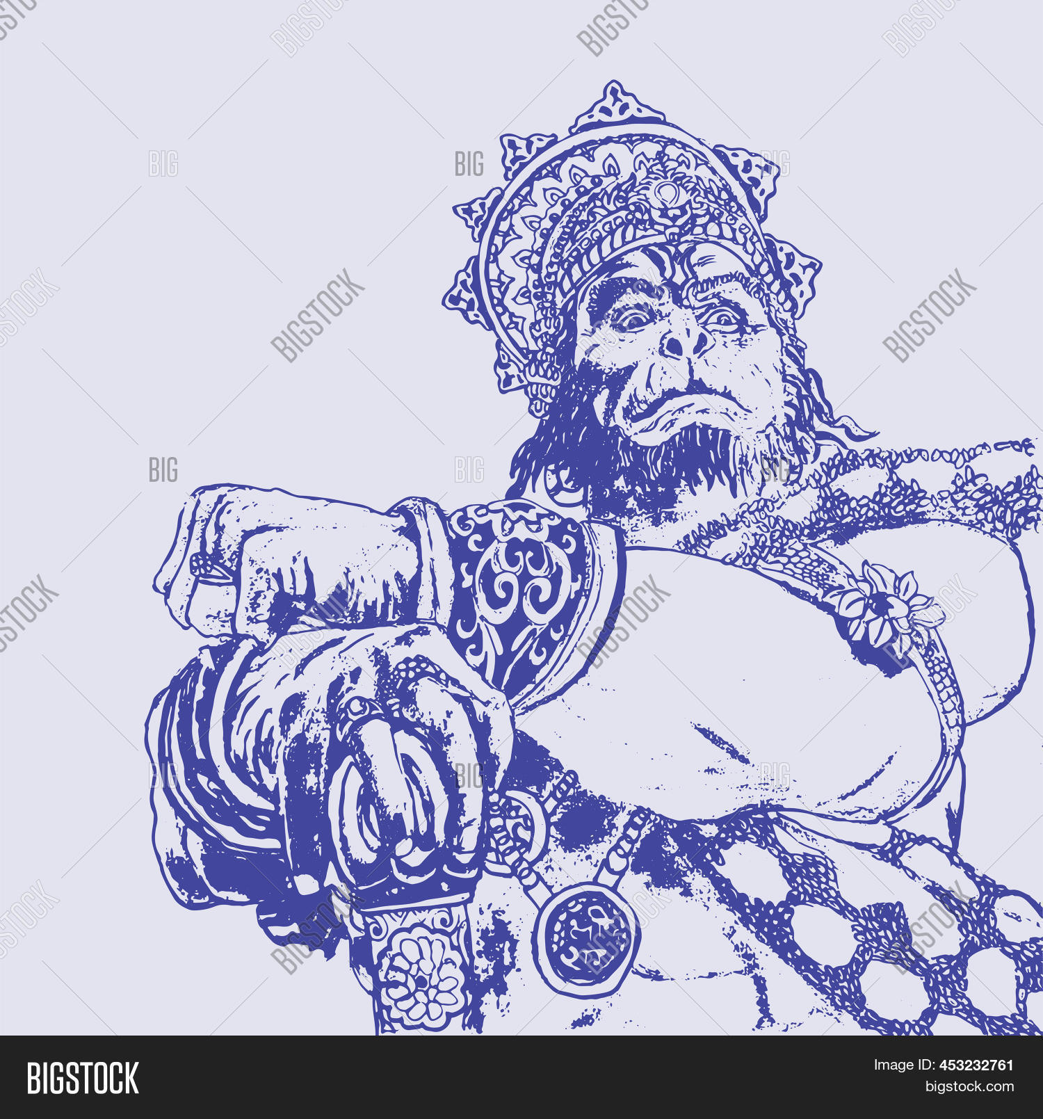 Sketch Hindu God Lord Image & Photo (Free Trial) | Bigstock