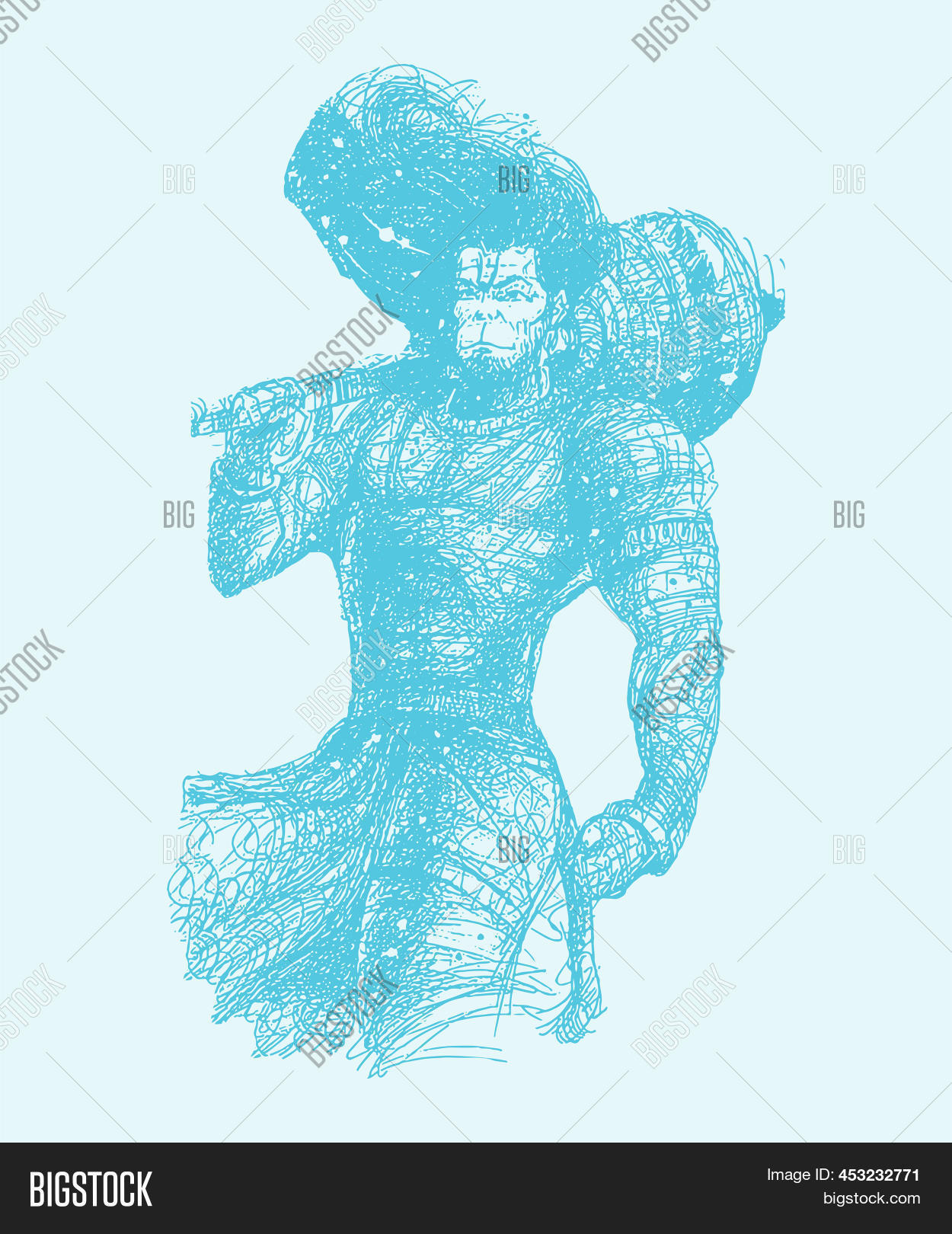Sketch Hindu God Lord Image & Photo (Free Trial) | Bigstock