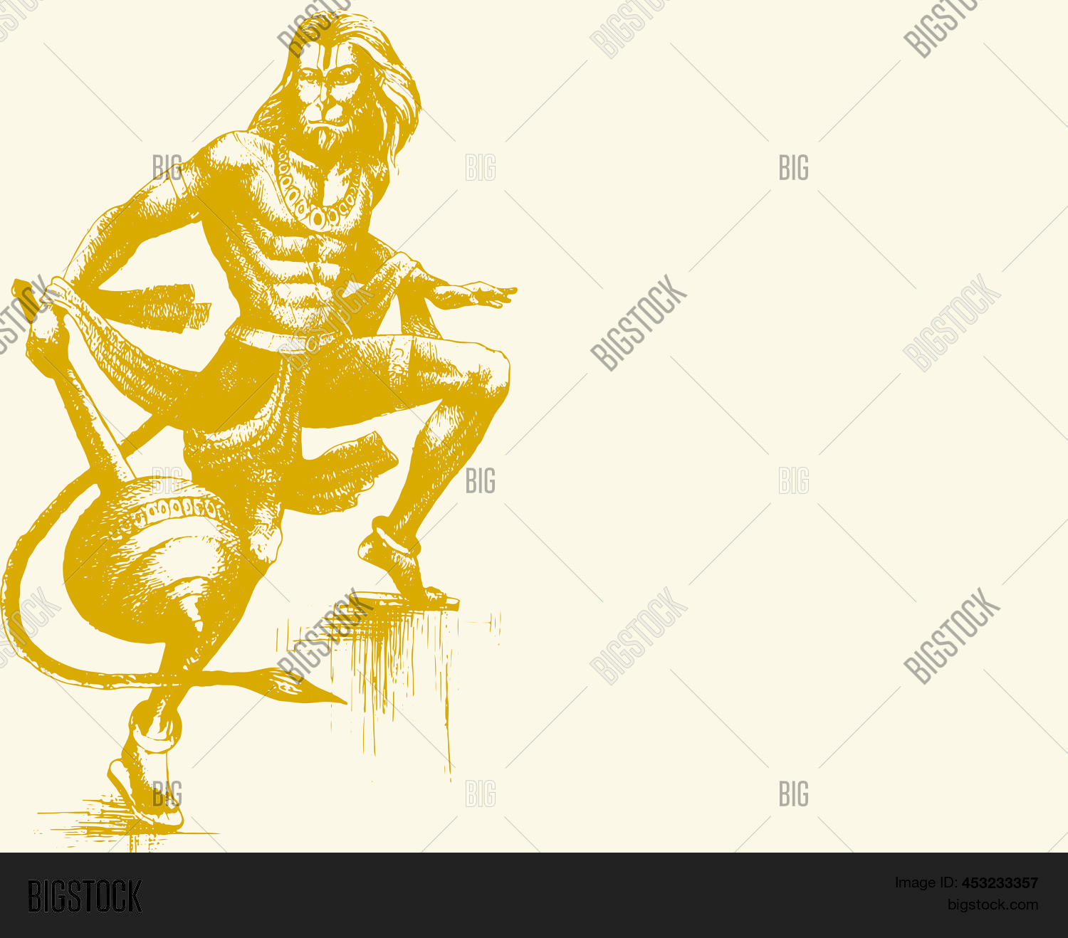 Sketch Hindu God Lord Vector & Photo (Free Trial) | Bigstock