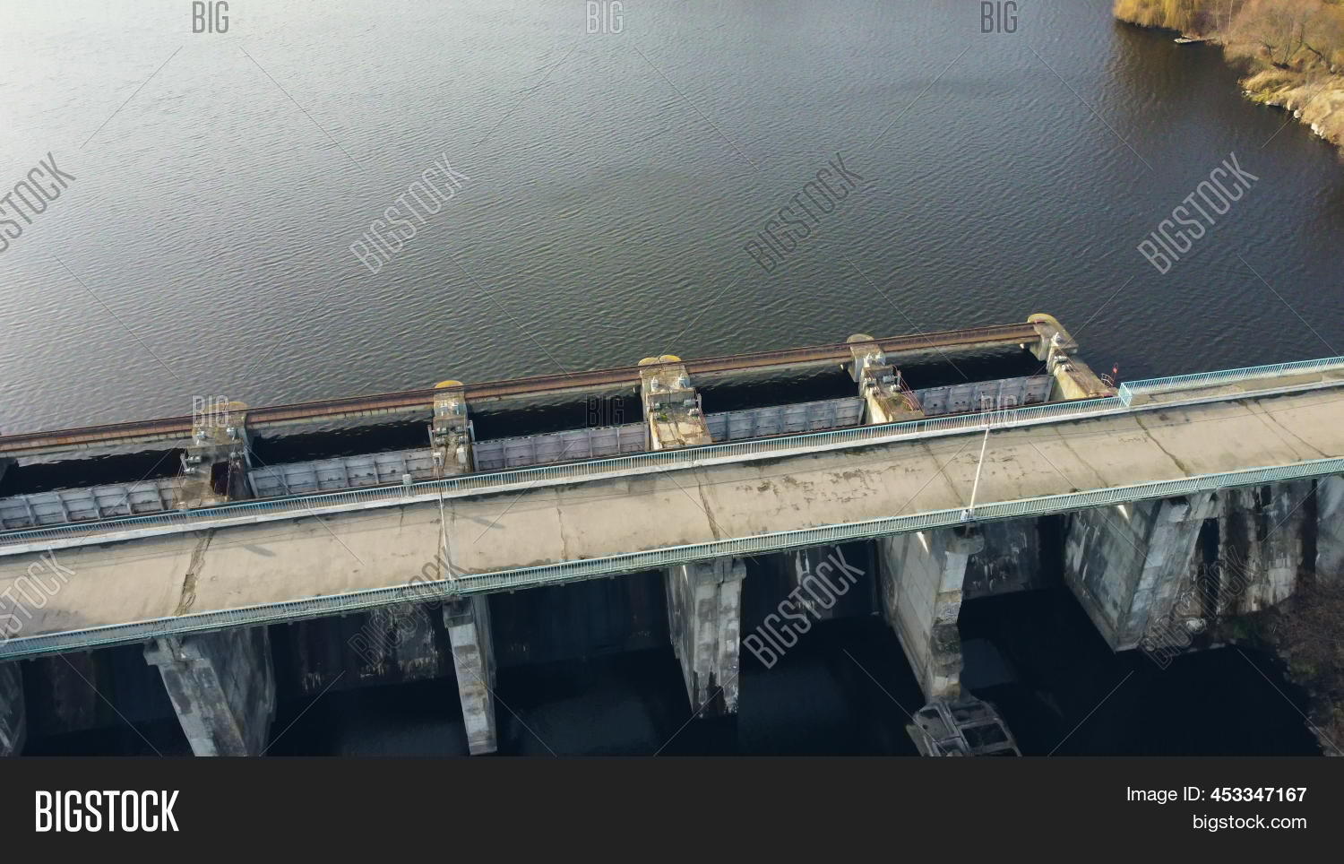 Aerial Drone View Dam Image & Photo (Free Trial) | Bigstock