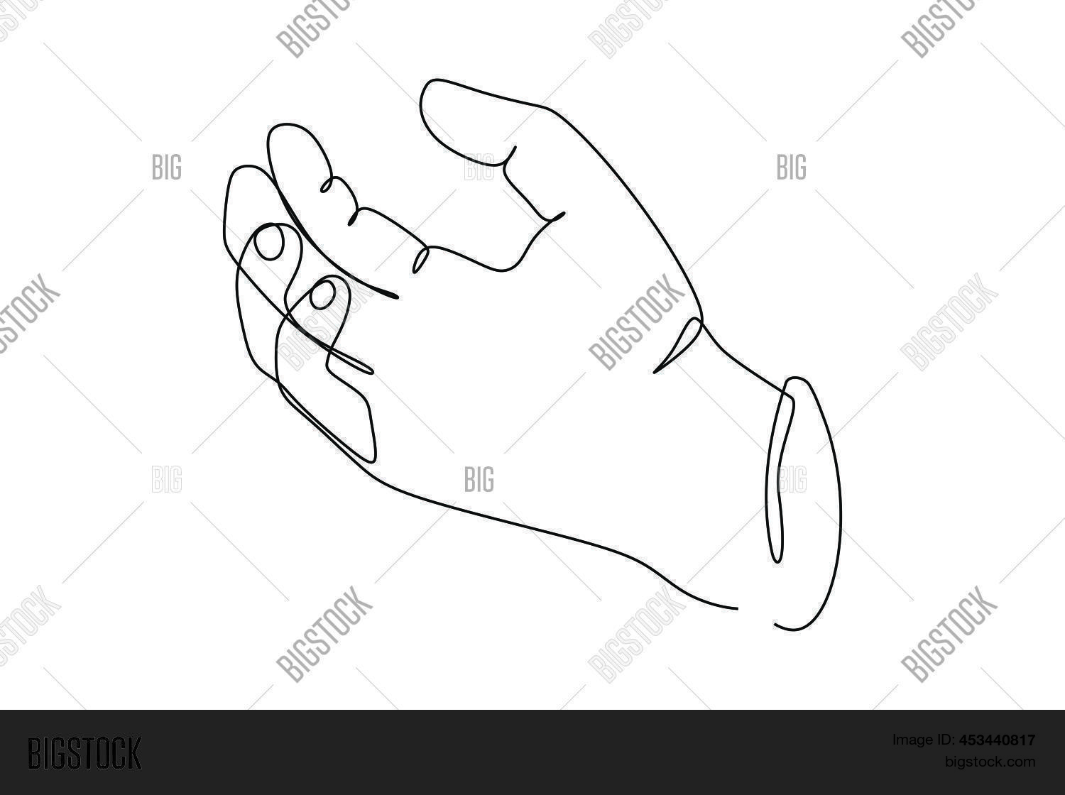 Wrist Palm Gesture. Vector & Photo (Free Trial) | Bigstock