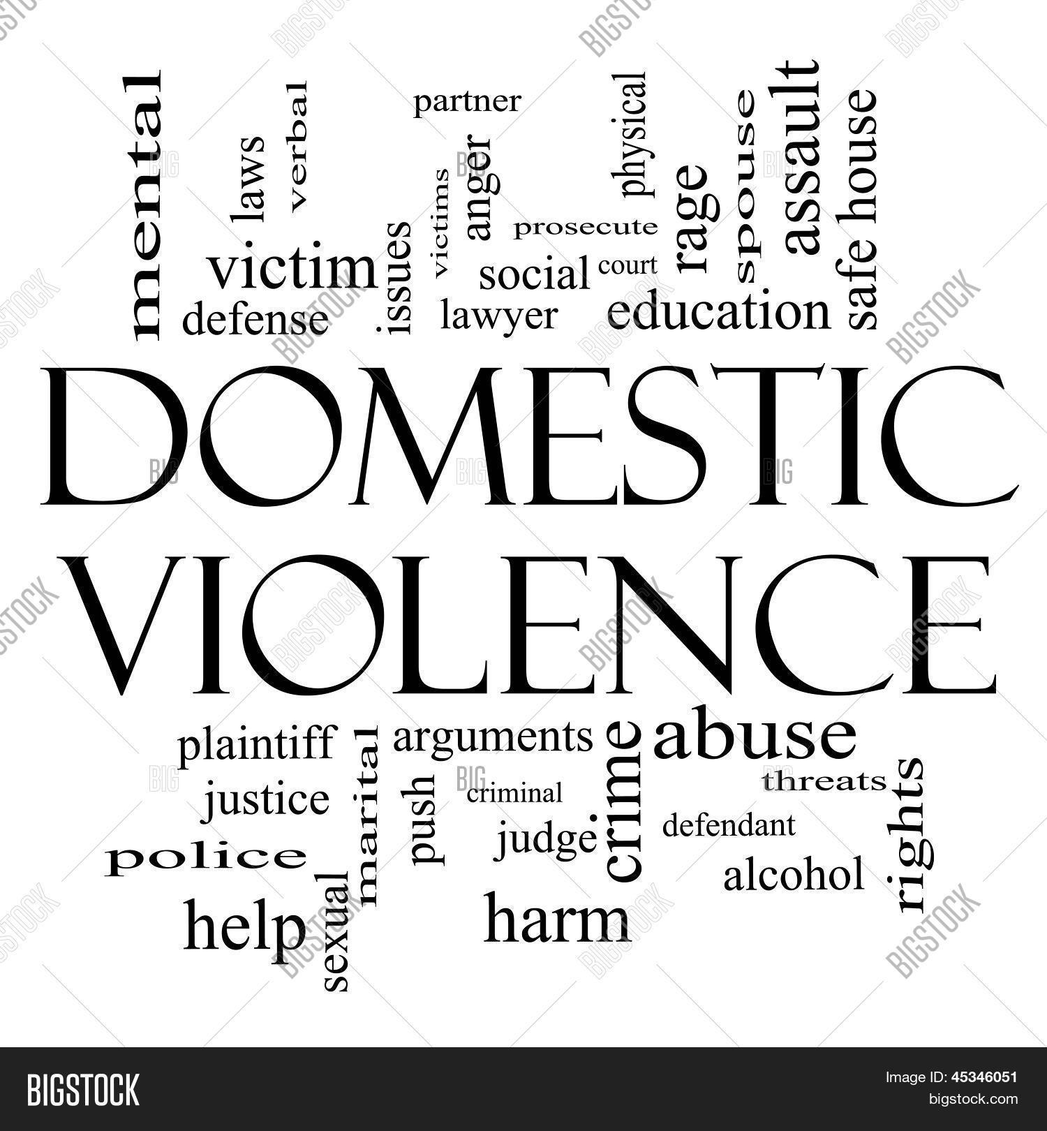 Domestic Violence Word Image & Photo (Free Trial) | Bigstock