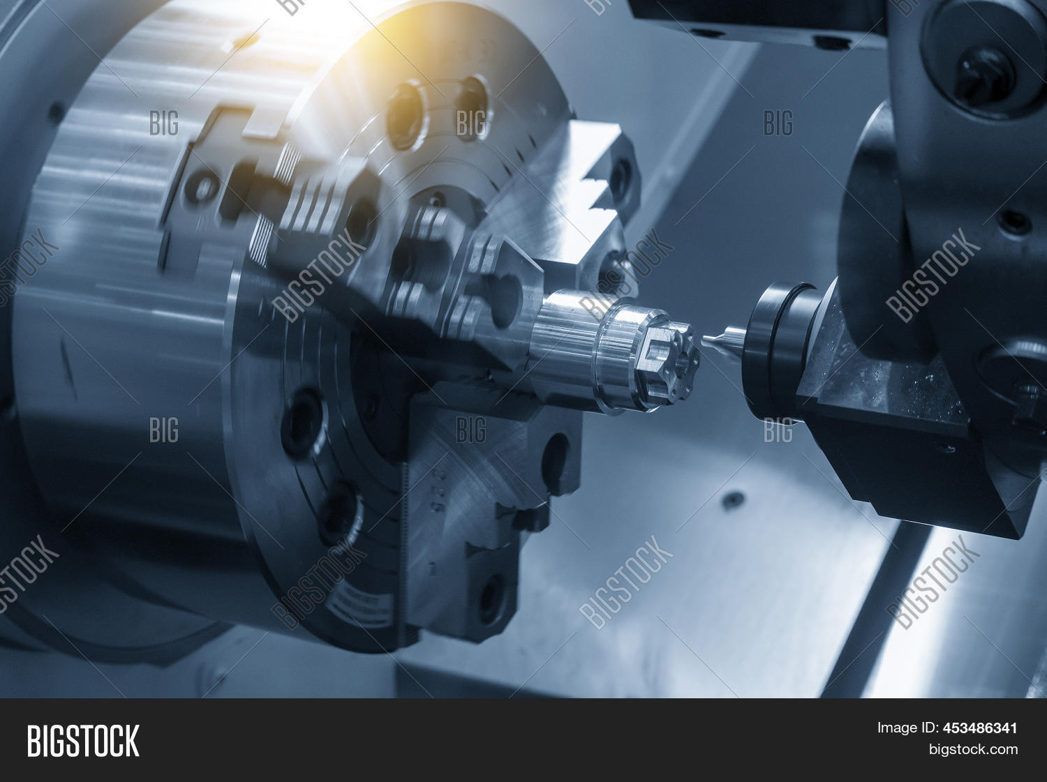 Cnc Turn-mill Machine Image & Photo (Free Trial) | Bigstock