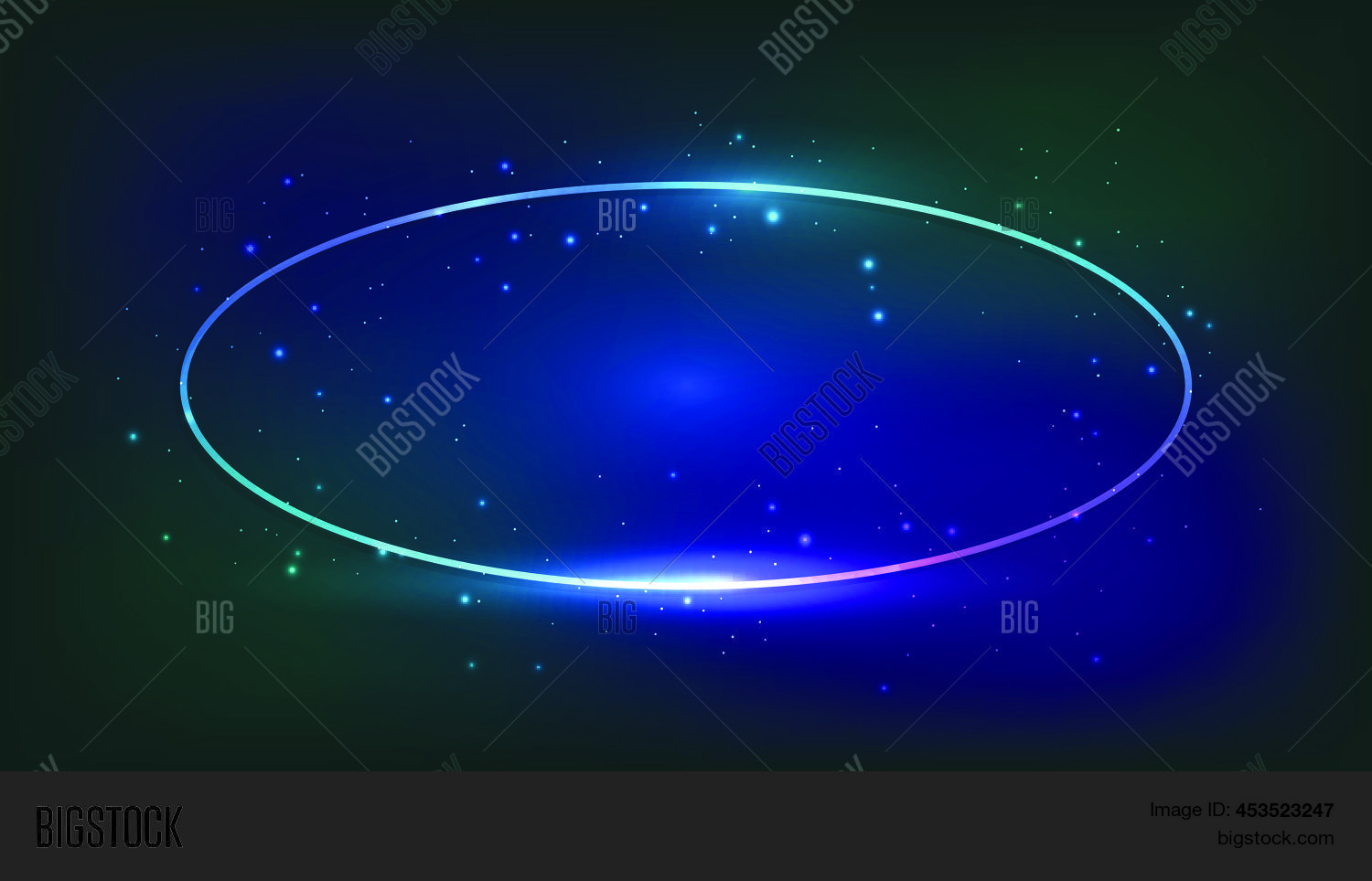 Neon Oval Frame Vector & Photo (Free Trial) | Bigstock