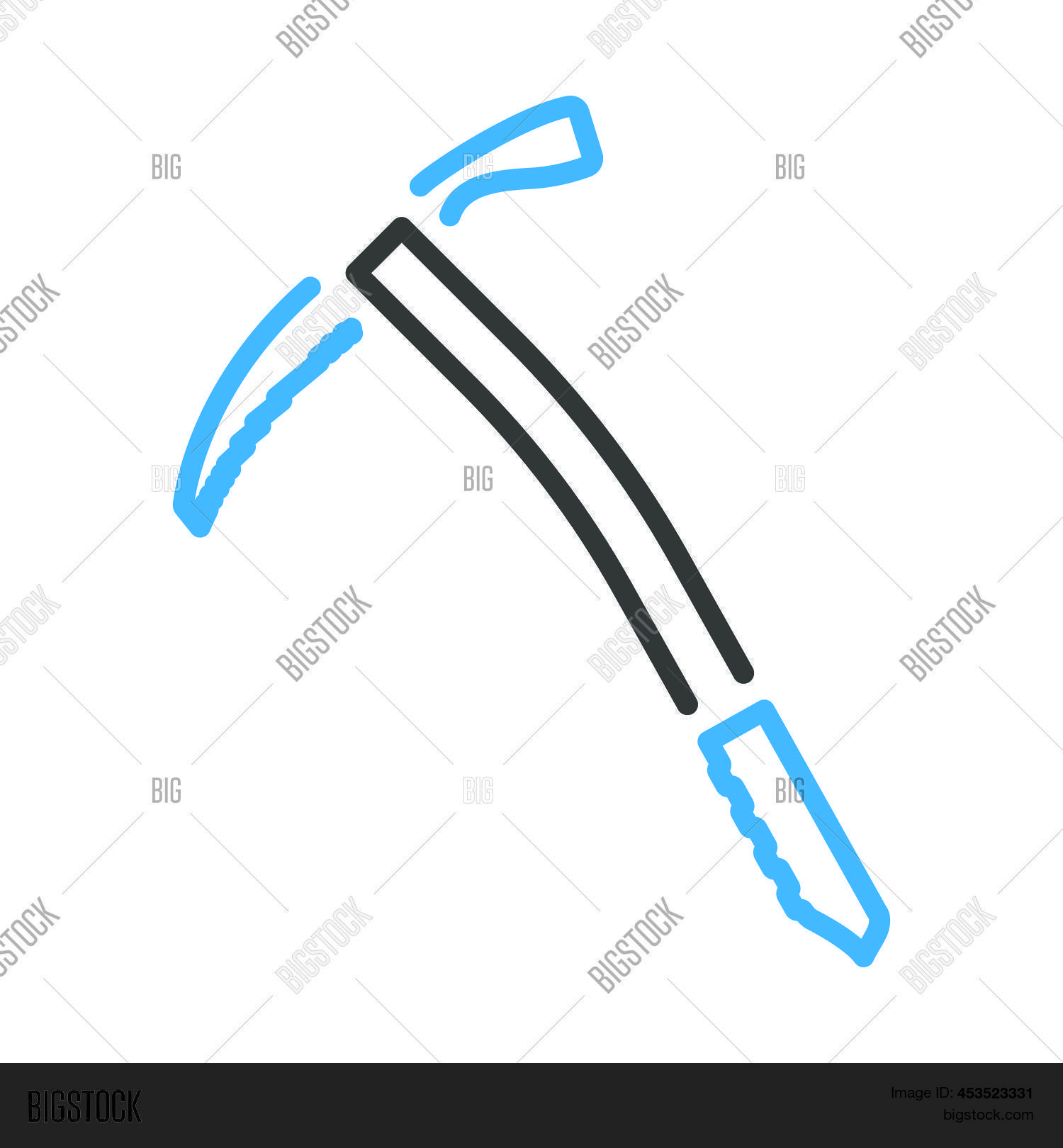 Ice Axe Icon. Vector & Photo (Free Trial) | Bigstock