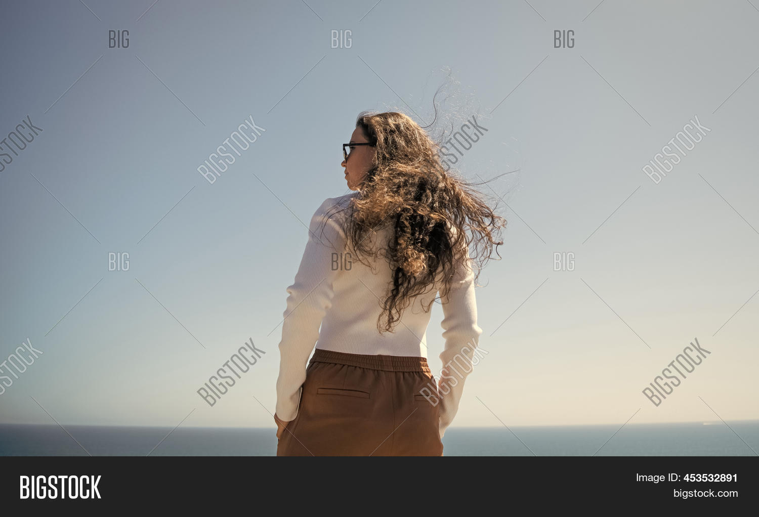 Her Hair Flowing Wind Image & Photo (Free Trial) | Bigstock