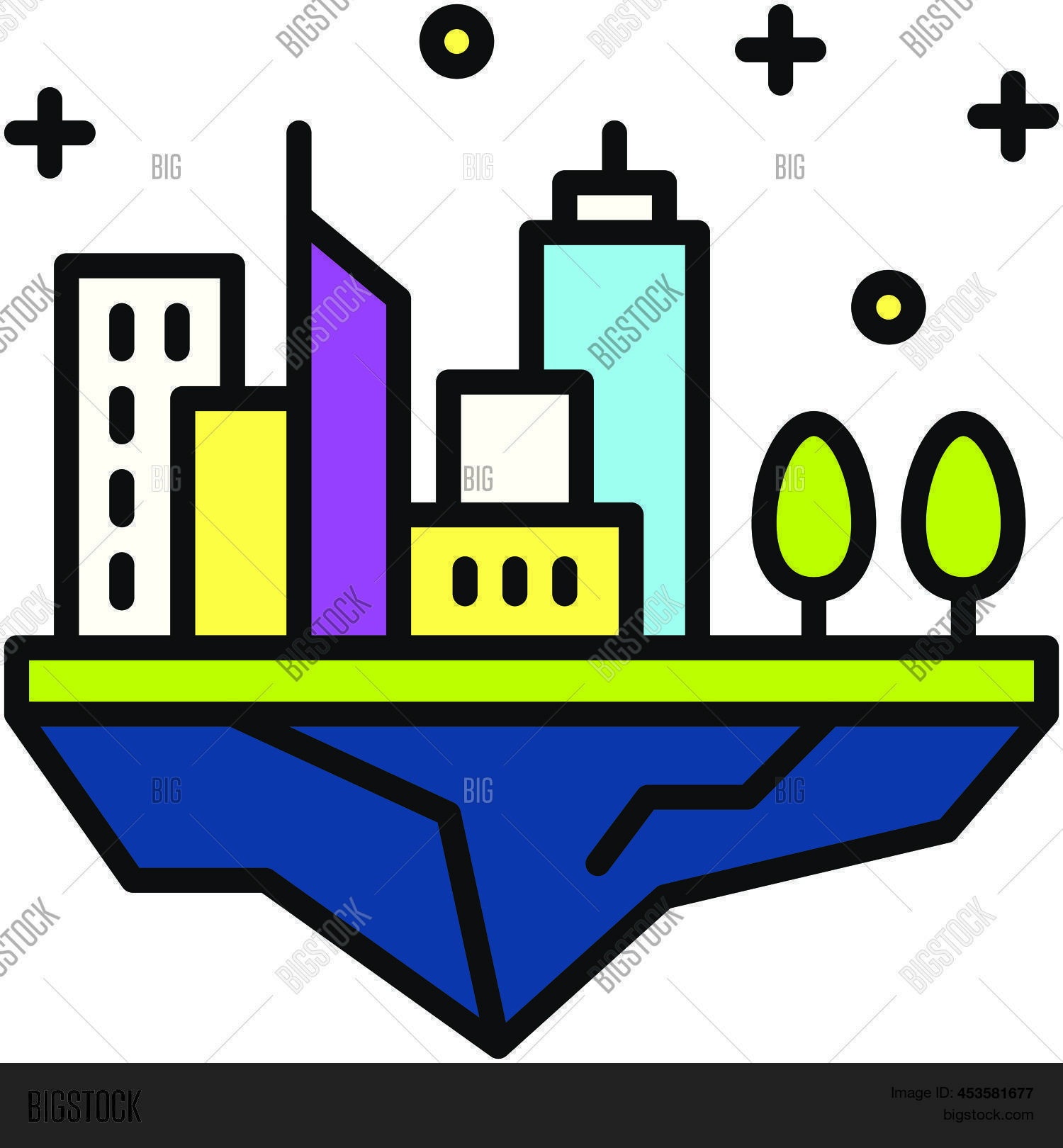 Land Building Icon, Vector & Photo (Free Trial) | Bigstock