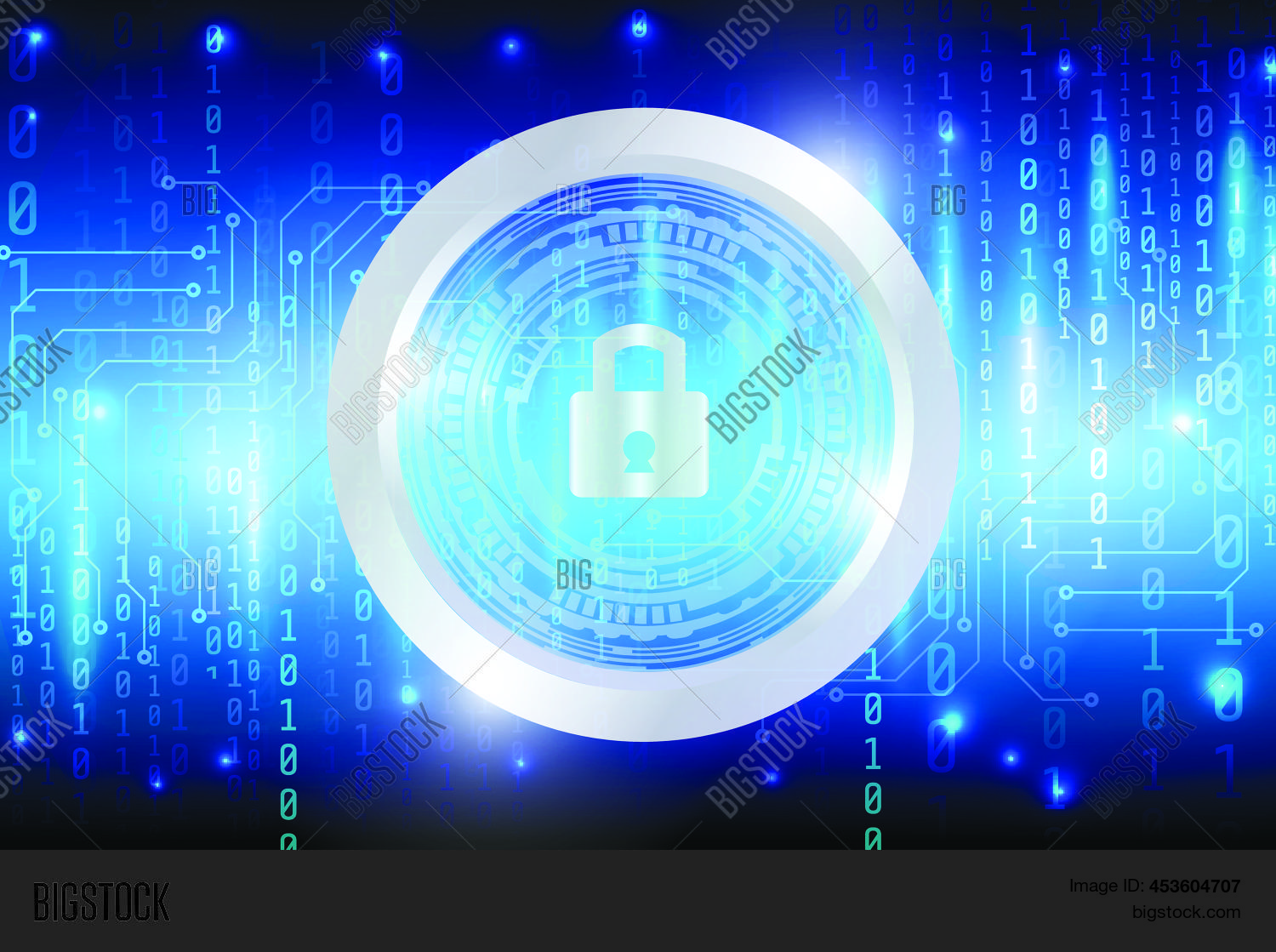 Hi Technology Padlock Vector & Photo (Free Trial) | Bigstock