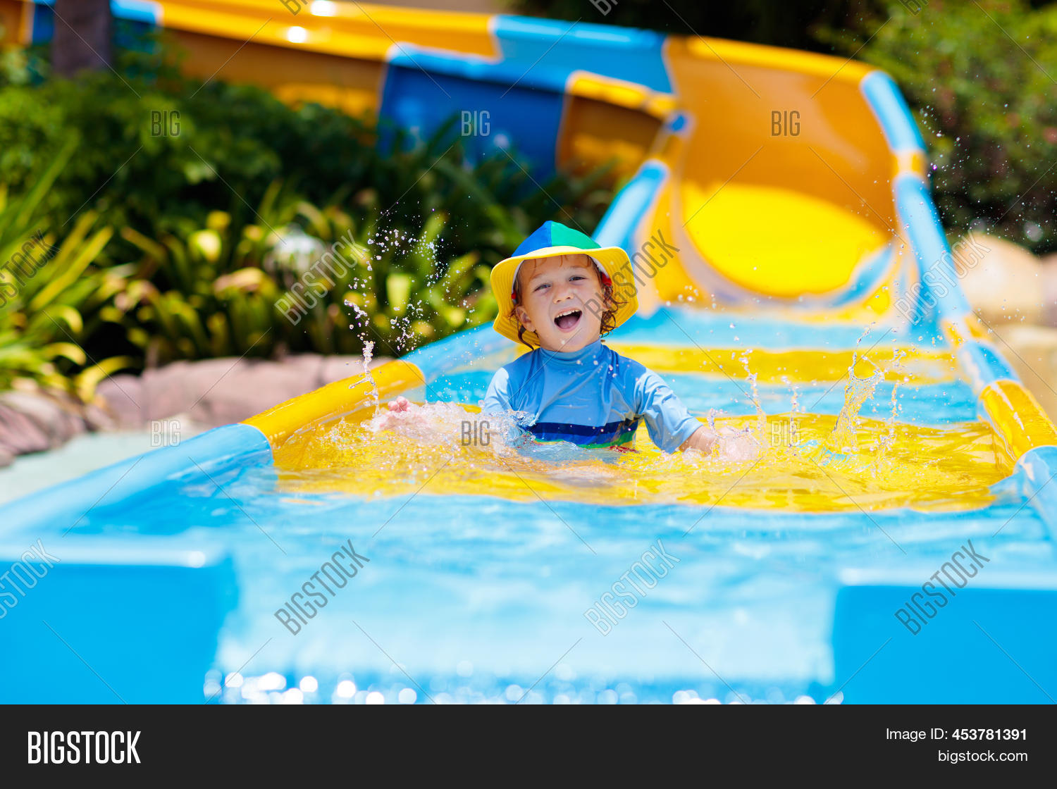 Kids On Water Slide Image & Photo (Free Trial) | Bigstock