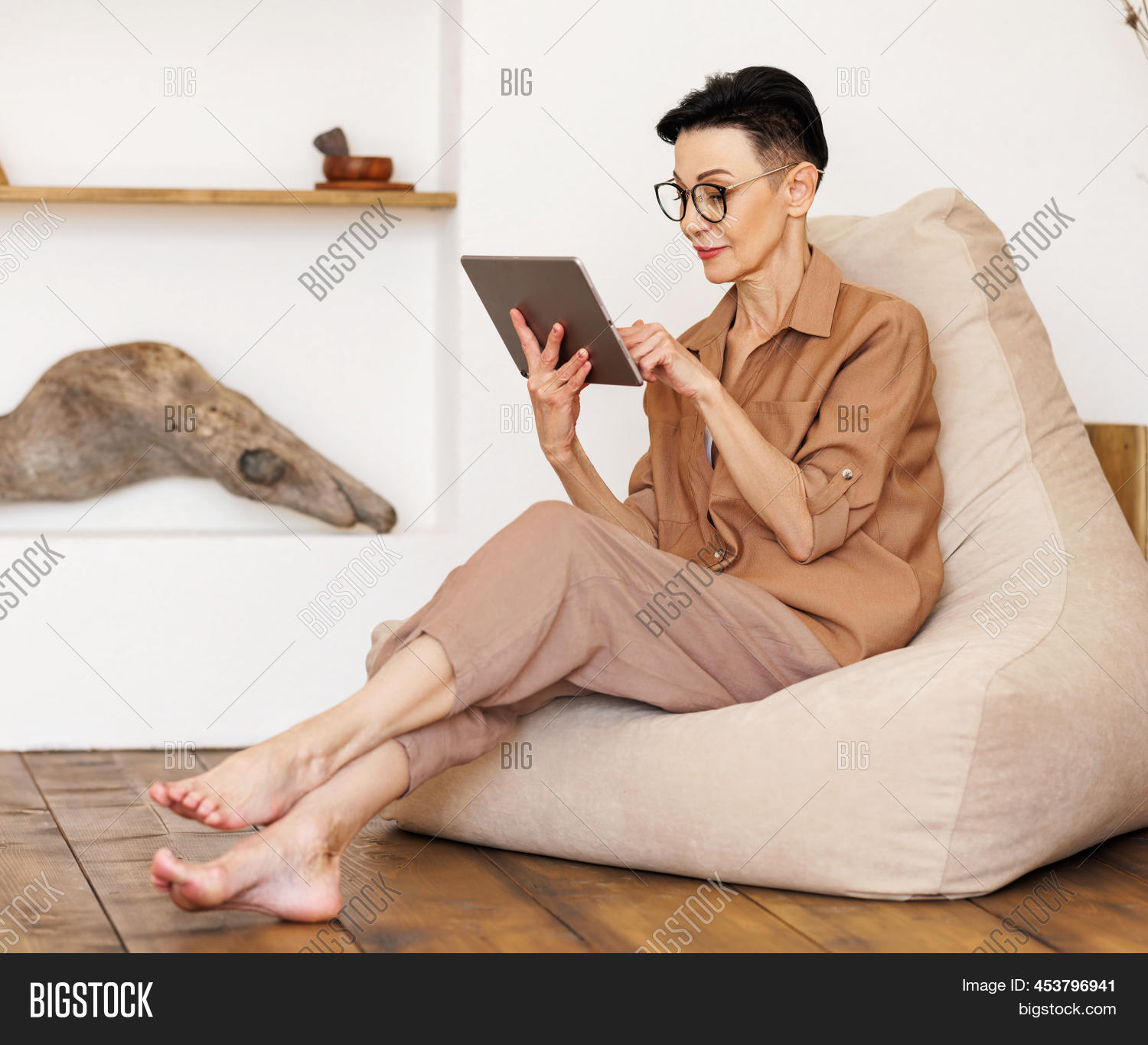 Barefoot Mature Woman Image And Photo Free Trial Bigstock