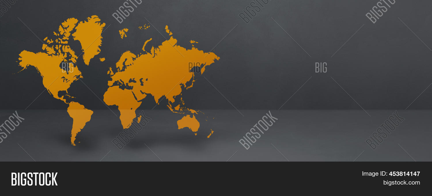 Yellow World Map Image & Photo (Free Trial) | Bigstock
