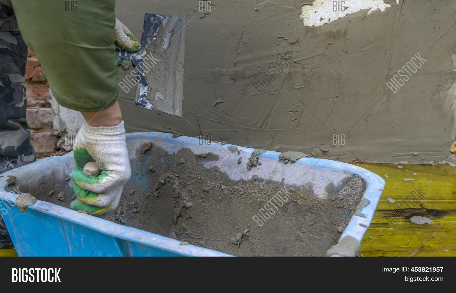 Plastering Cement Wall Image & Photo (Free Trial) | Bigstock