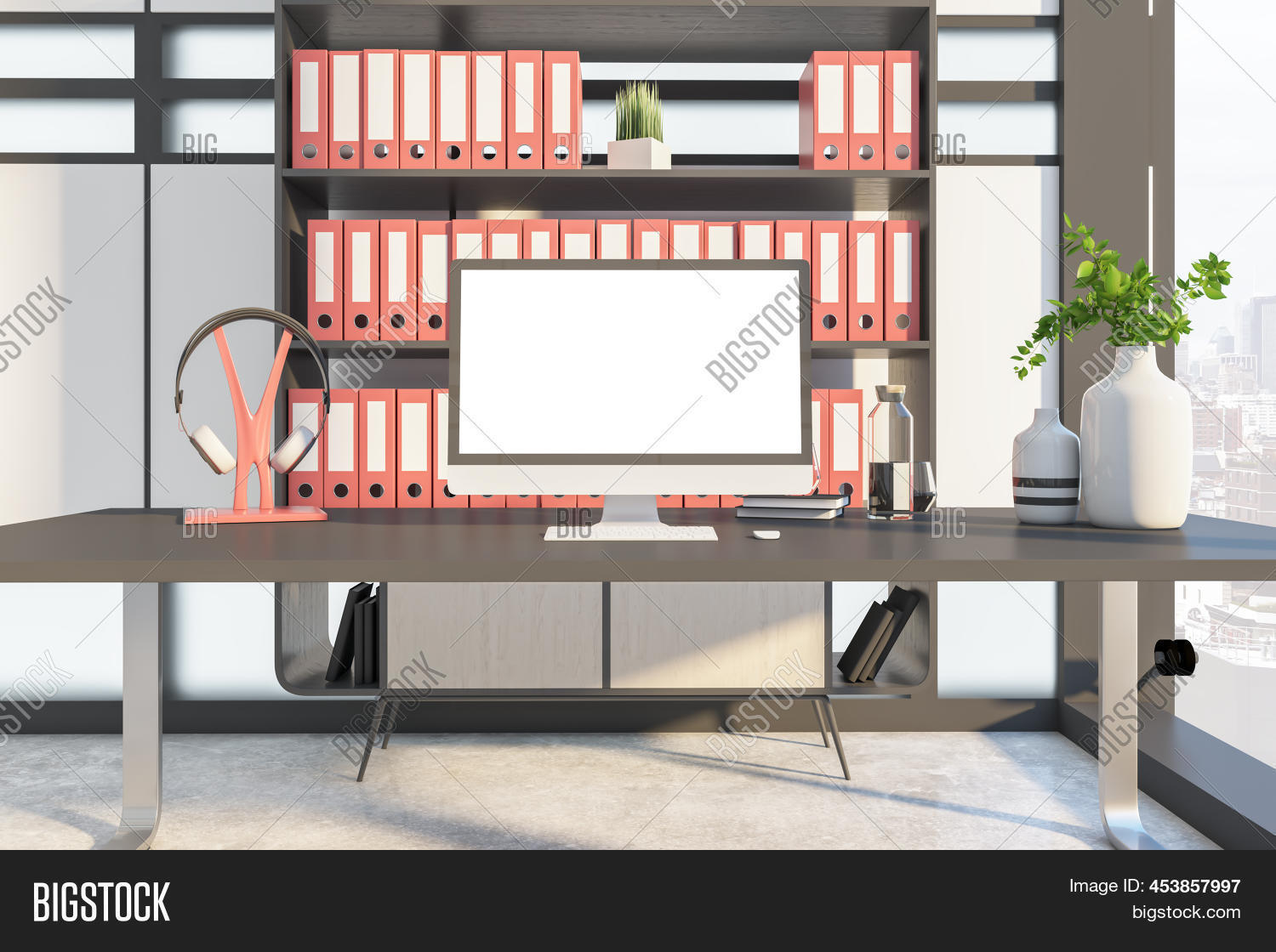 Empty White Computer Image & Photo (Free Trial) | Bigstock