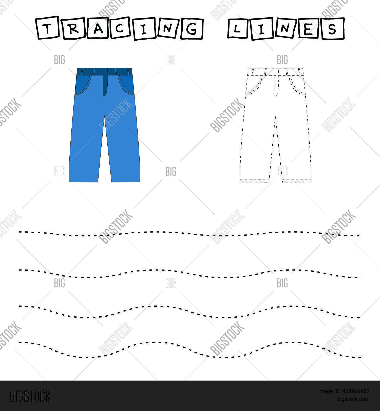 Tracing Lines Game Vector & Photo (Free Trial) | Bigstock