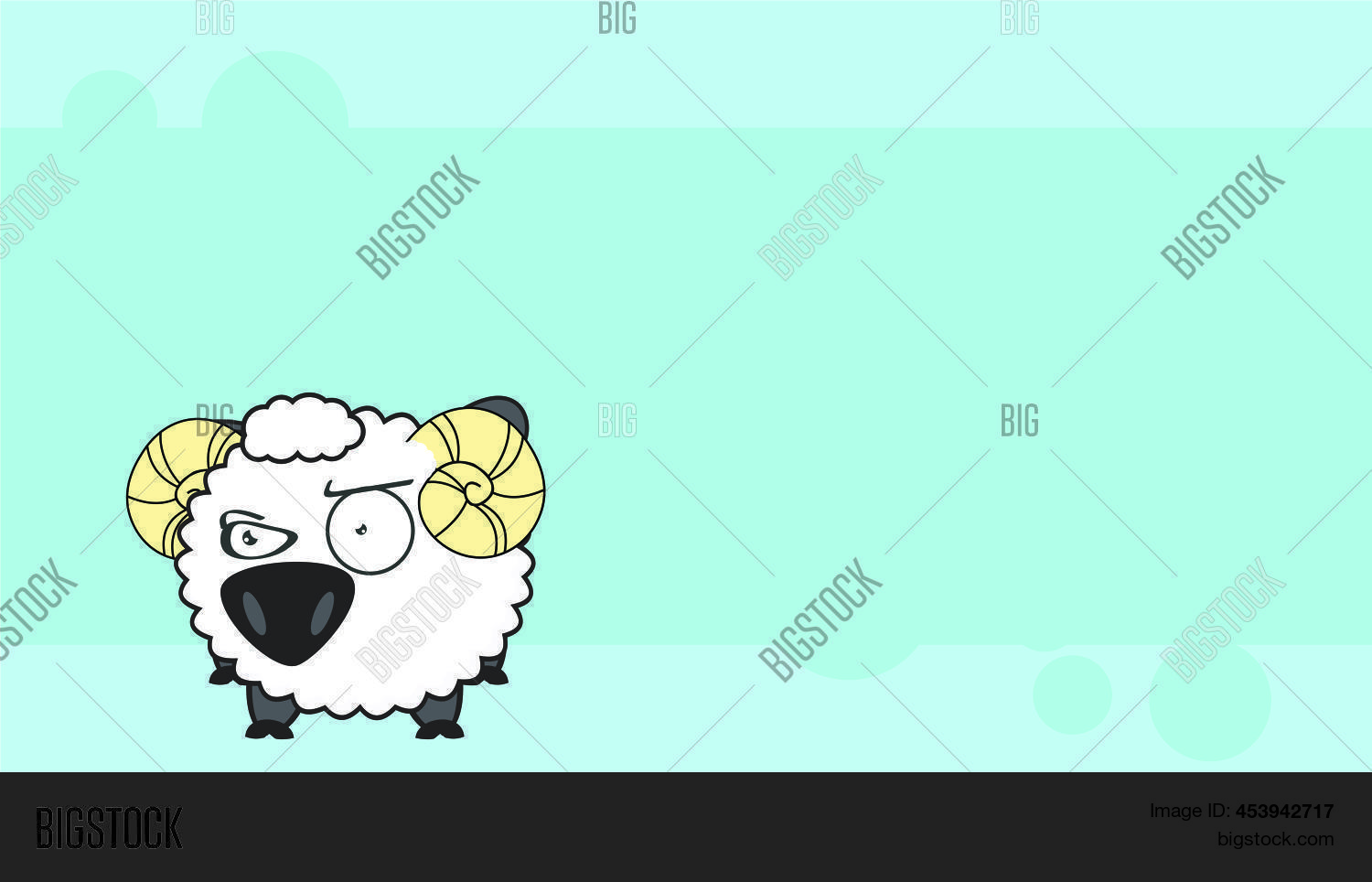 Funny Ram Cartoon Vector & Photo (Free Trial) | Bigstock
